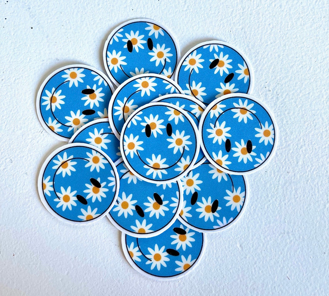 Cute Stickers Smiley Face Sticker Pack Planner Stickers Hydroflask ...