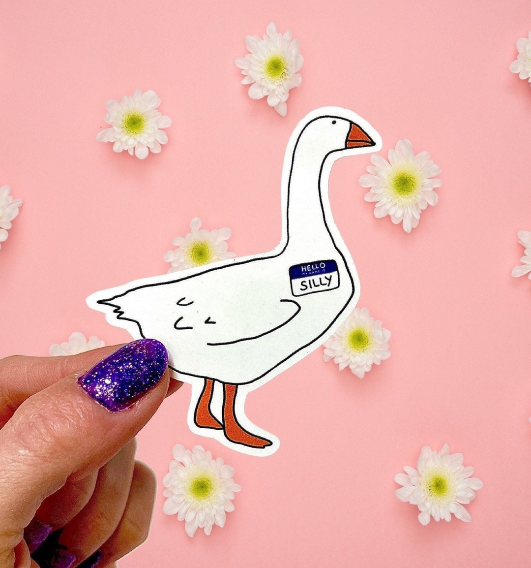 Silly Goose Sticker Funny Stickers Waterbottle Sticker Cute Laptop ...