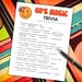 60s Music Trivia Game, 1960s Theme Party Game, 60s Trivia, Groovy Retro ...