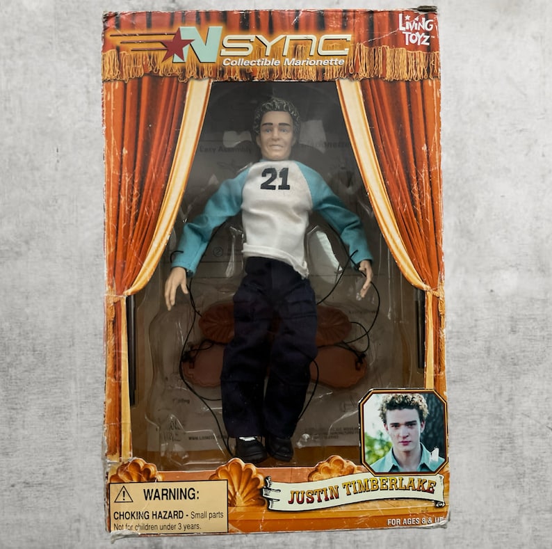 NSYNC Living Toyz 2000 Justin Timberlake Collectible Marionette Doll ...