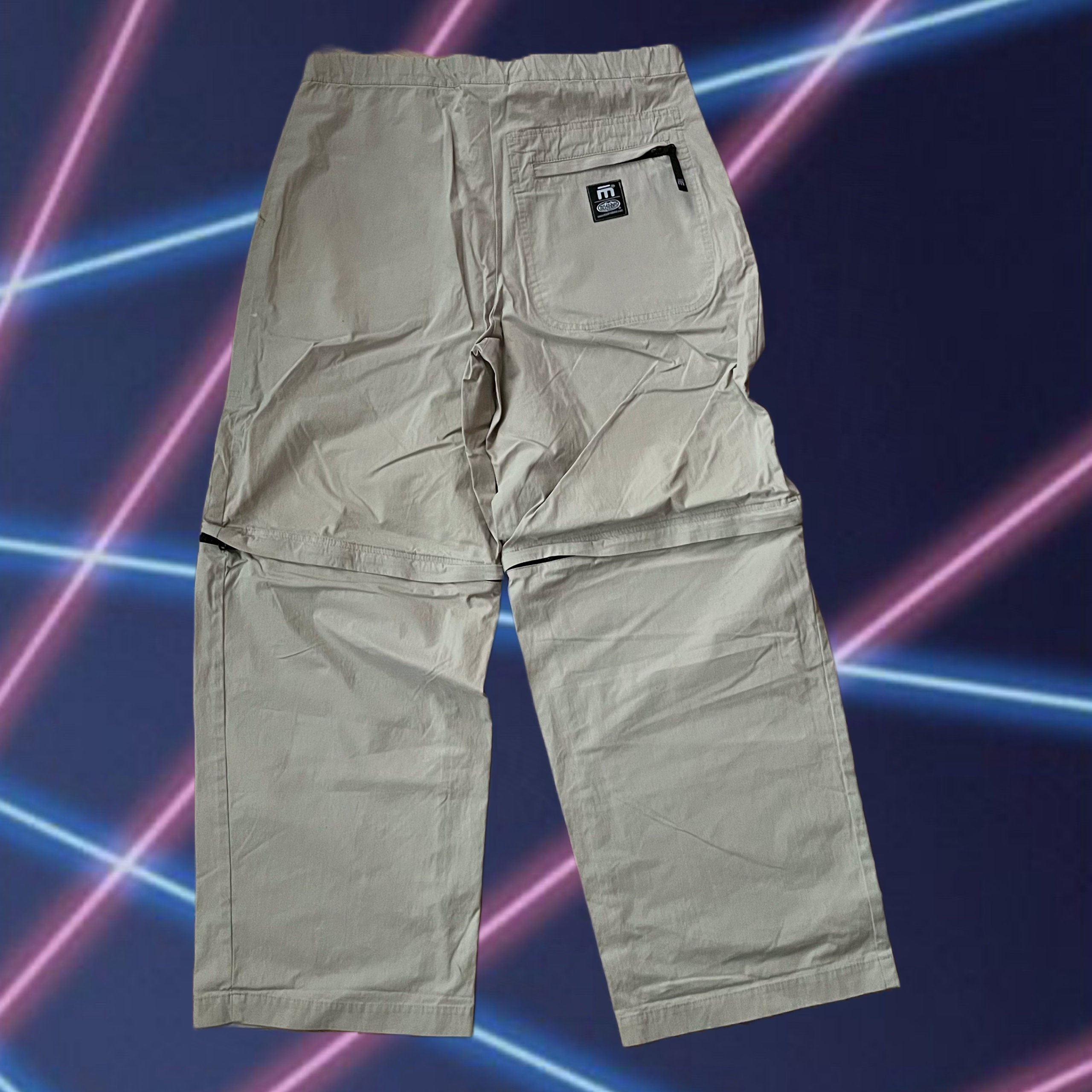 MODROBES Beige Zip off Shorts Pants Buckle Belt 2000s Y2k - Etsy