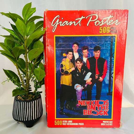 New Kids on the Block NKOTB Giant Poster Floor Puzzle 80s | Etsy