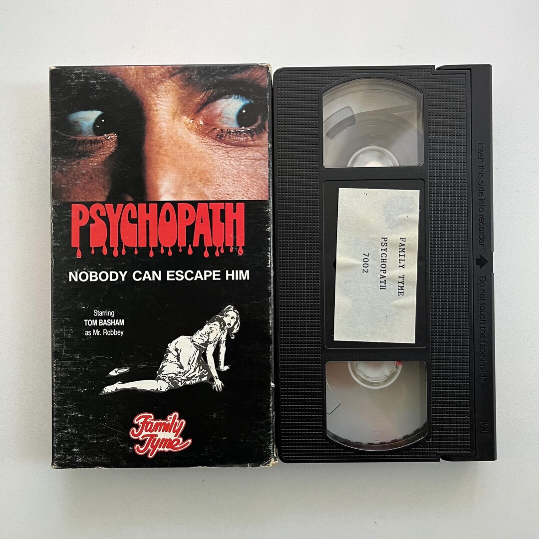 VHS Tape Psychopath 1989 Horror Cult RARE Tom Basham Family Tyme - Etsy