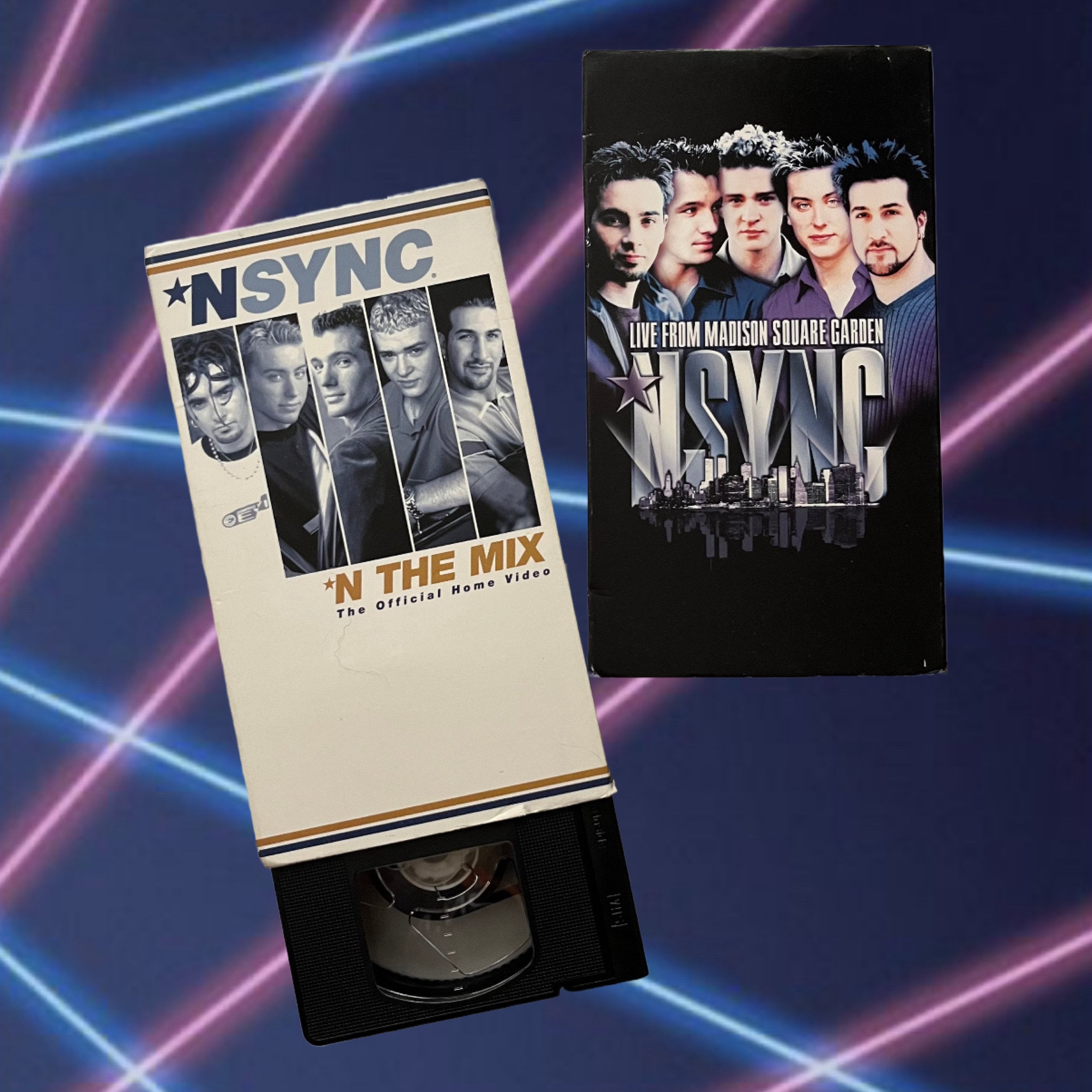 NSYNC VHS Tapes N the Mix and Live at Madison Square Gardens 90s Boy ...