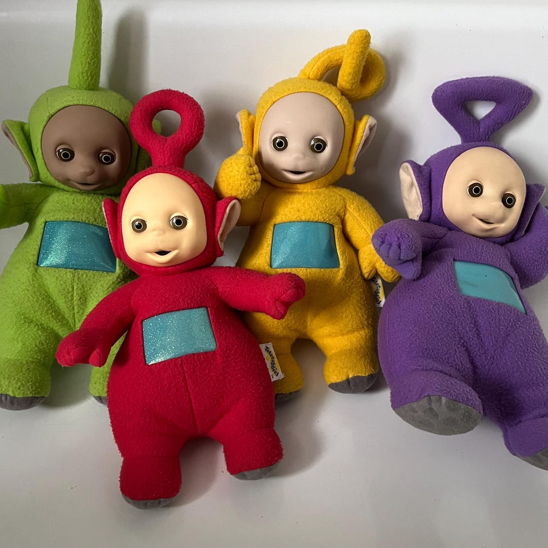 TELETUBBIES Vintage 1998 10 Talking Plushies Vintage Po Lala Tinky ...