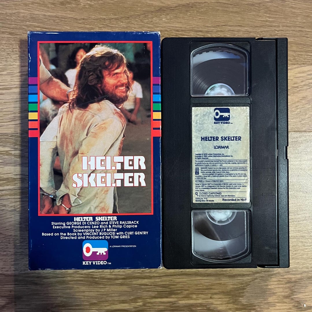 Helter Skelter (VHS, 1985, Key Video) Charles Manson Cult Horror Rare ...
