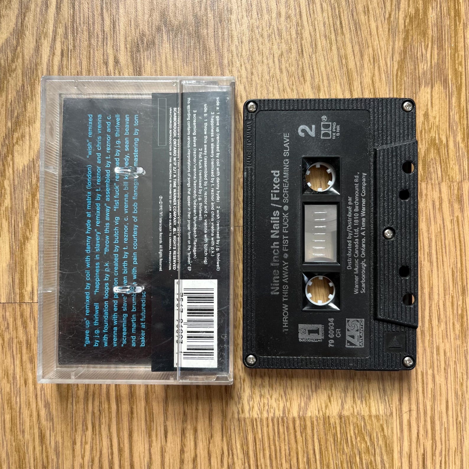 NIN Vtg 1992 NINE INCH Nails Album Fixed Cassette Tested Tape - Etsy