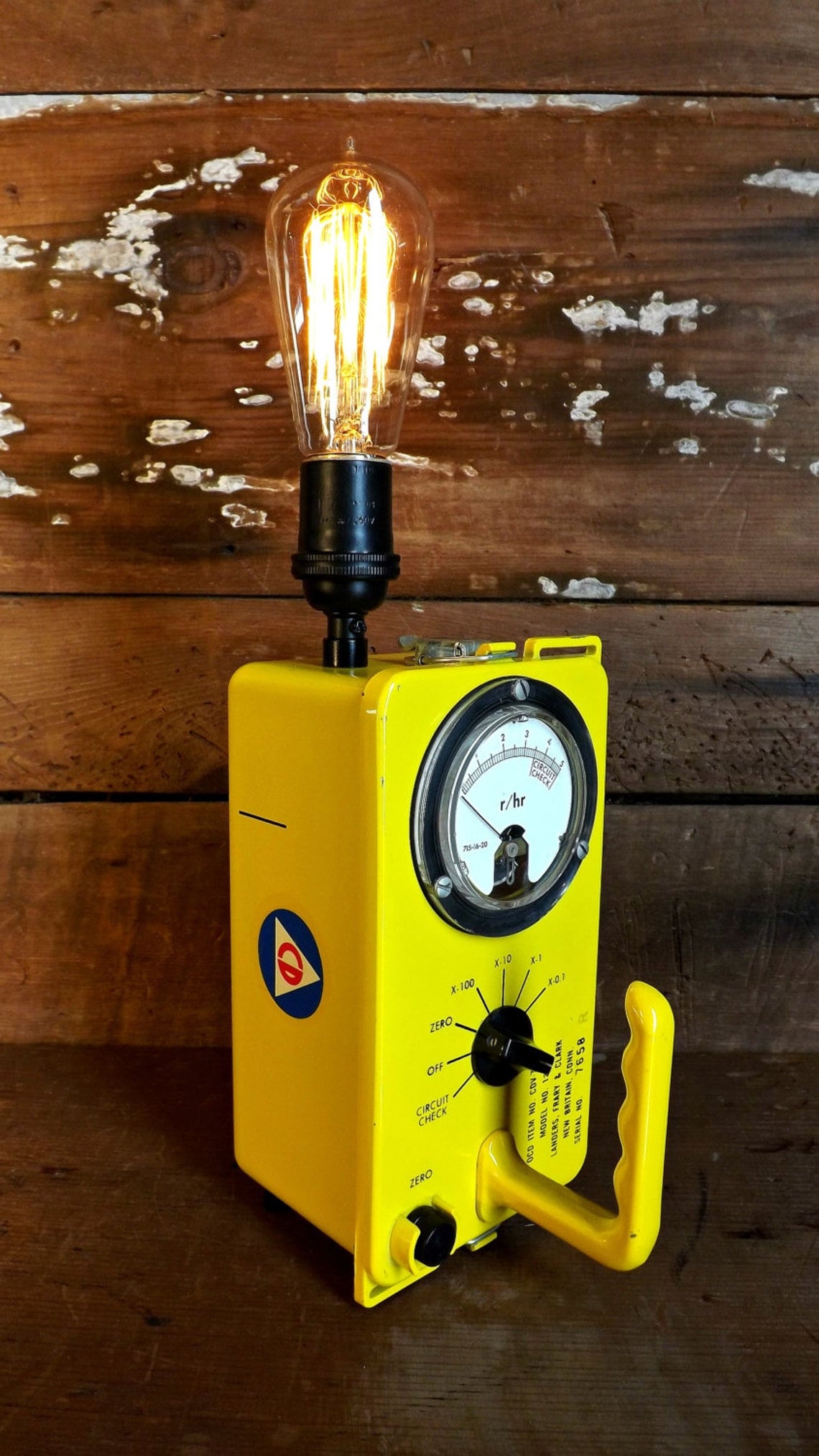 Industrial Geiger Counter Lamp: CDV 715 Dosimeter Desk Light - Etsy