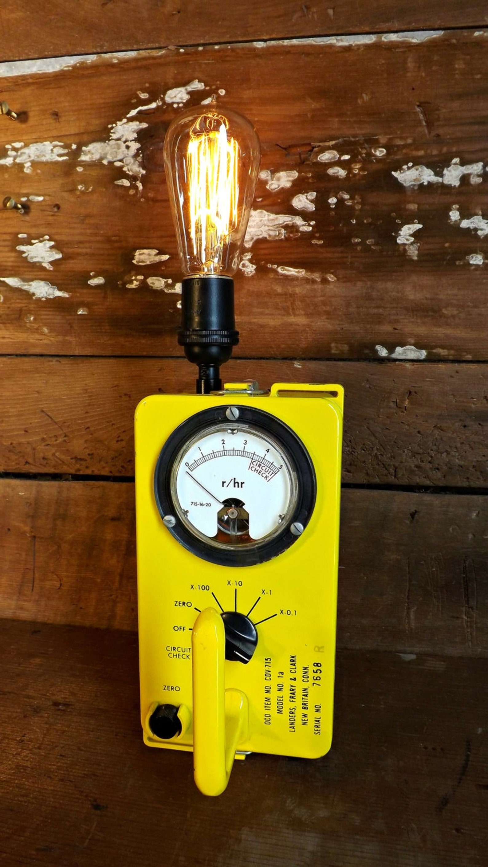 Industrial Geiger Counter Lamp: CDV 715 Dosimeter Desk Light - Etsy
