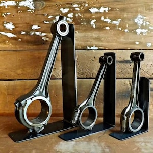Connecting Rod Bookends Piston Bookends Industrial Bookends Steampunk ...
