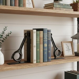 Connecting Rod Bookends Piston Bookends Industrial Bookends Steampunk ...