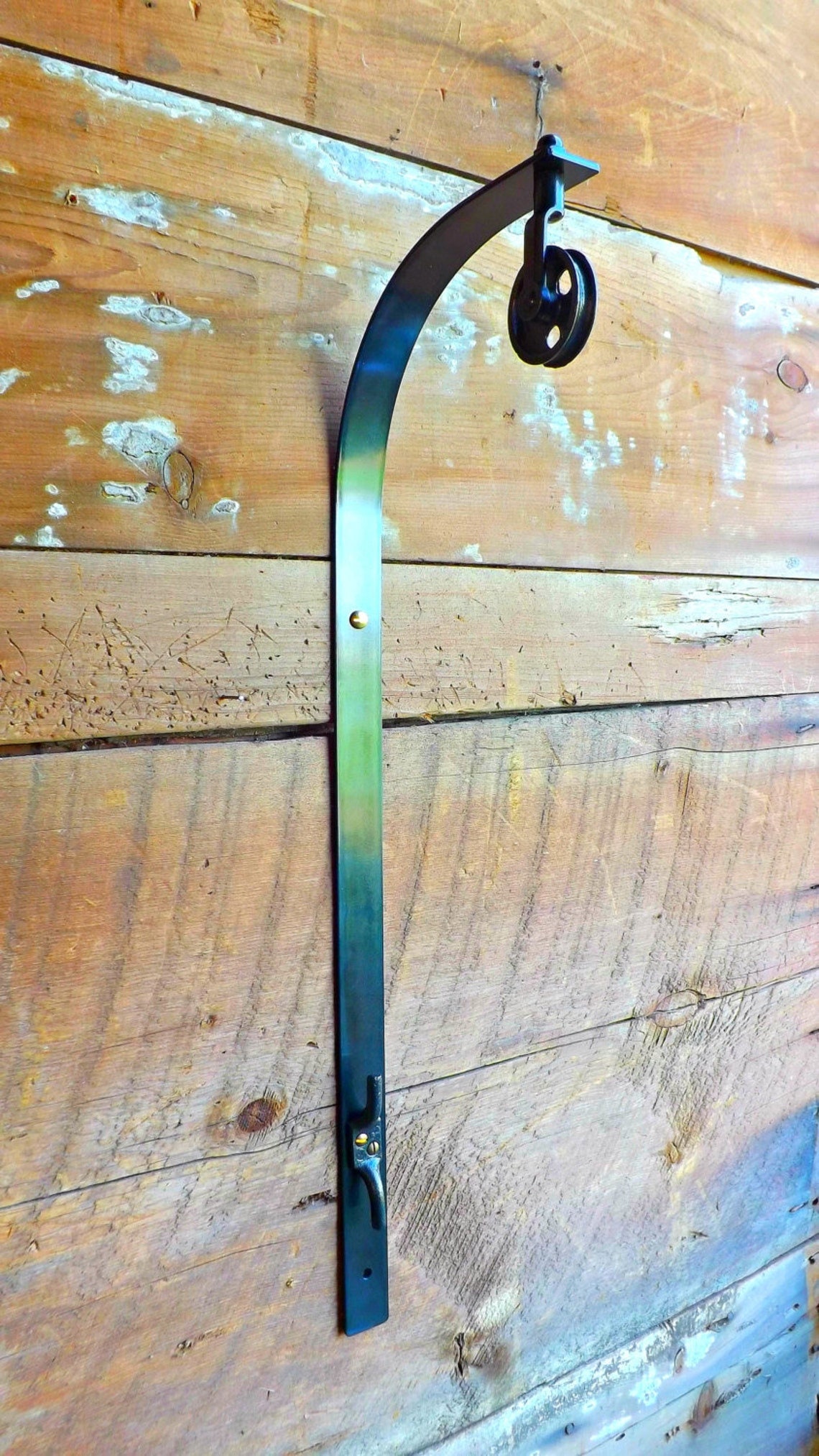 Pendant Lamp Pulley Bracket Industrial Sconce Light Hanger Steampunk ...