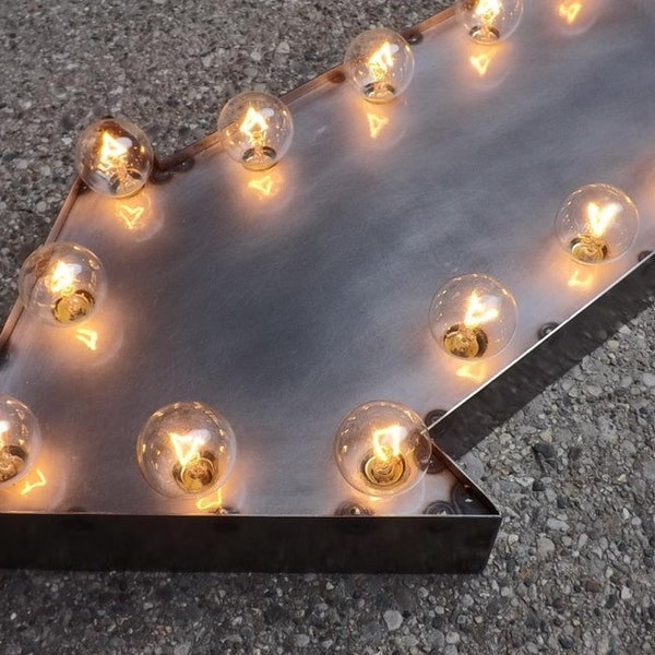 Lighted Arrow Sign - Etsy