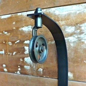Pendant Lamp Pulley Bracket Industrial Sconce Light Hanger Steampunk ...