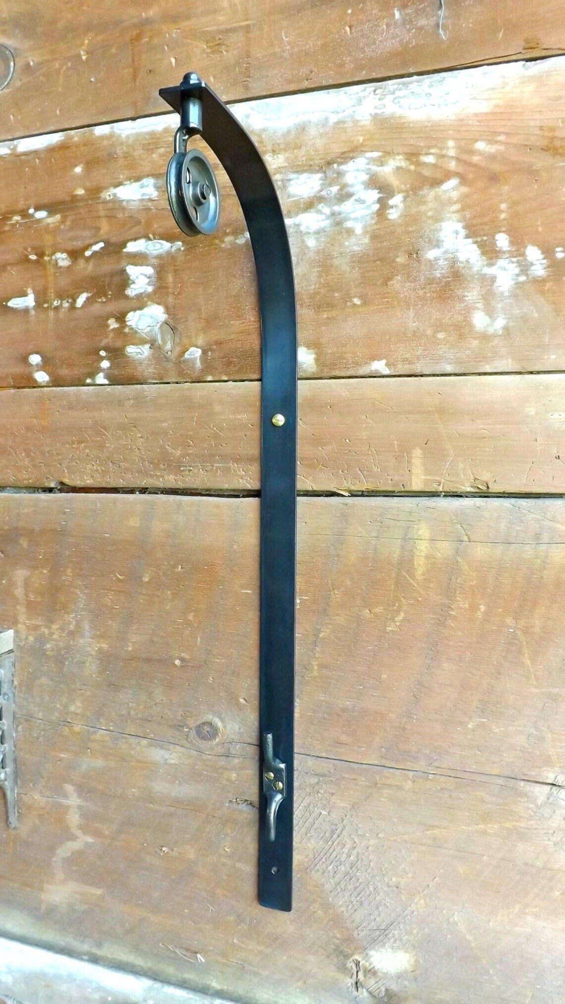 Pendant Lamp Pulley Bracket Industrial Sconce Light Hanger Steampunk ...