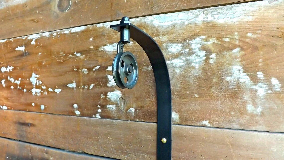Pendant Lamp Pulley Bracket Industrial Sconce Light Hanger Steampunk ...