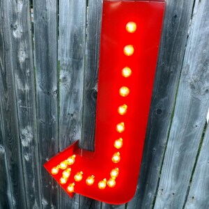 Arrow Marquee Sign Light Store Front Business Display Retro Curved ...