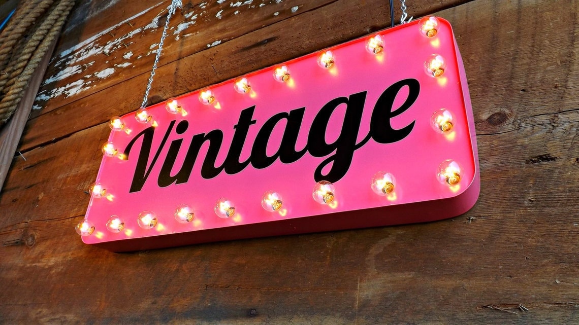 Vintage Marquee Sign Chic Boutique Window Sign Mid Century Decor ...
