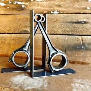 Connecting Rod Bookends Piston Bookends Industrial Bookends Steampunk ...