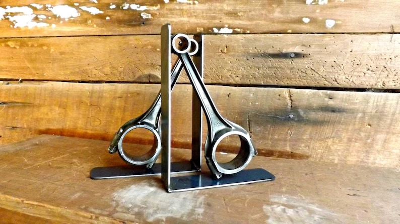 Connecting Rod Bookends Piston Bookends Industrial Bookends Steampunk ...