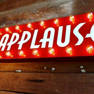 Marquee Retro Applause Lighted Sign Wall Decor Art Deco Vintage Stage ...