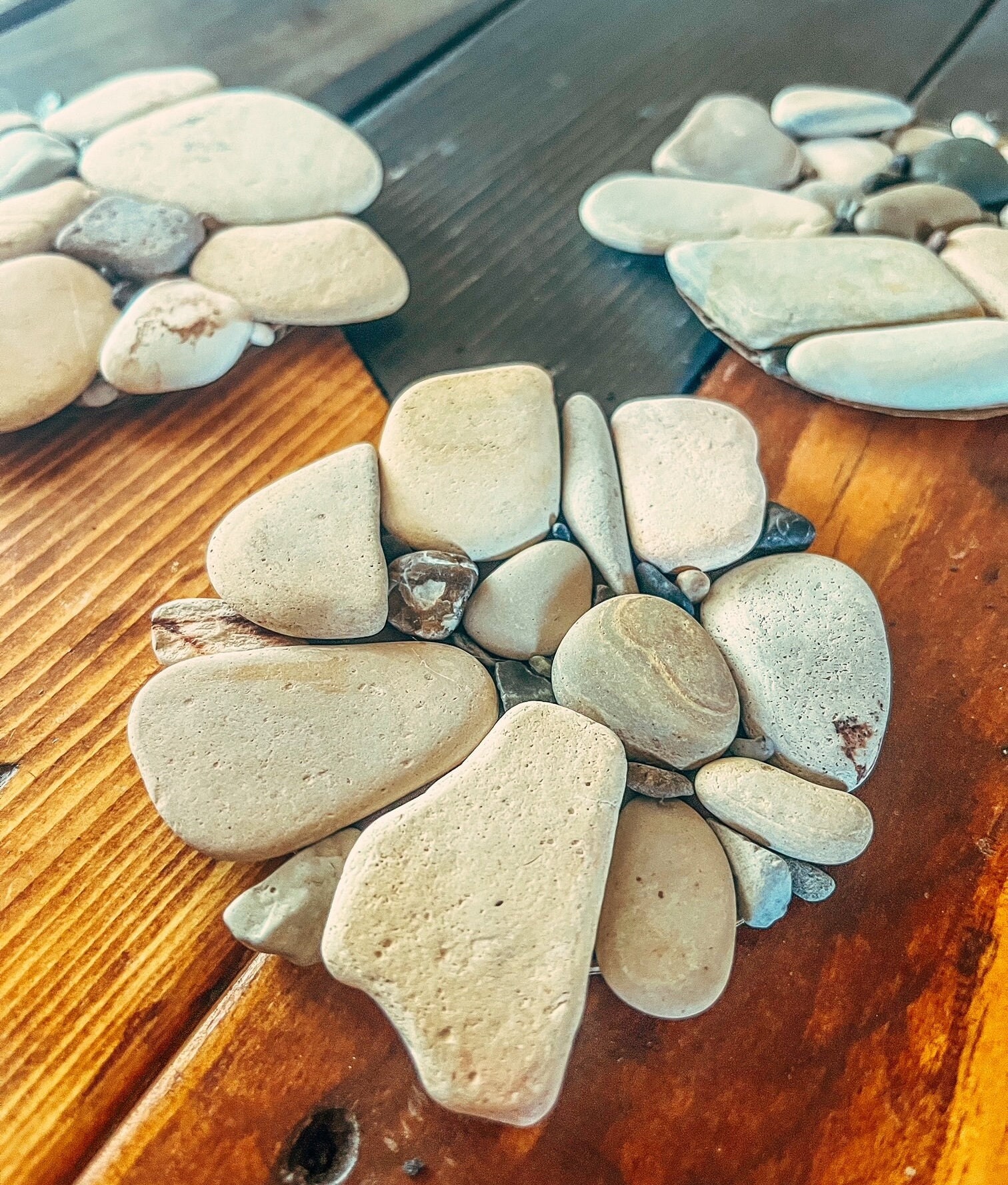 Natural Stone Coaster Set - Etsy