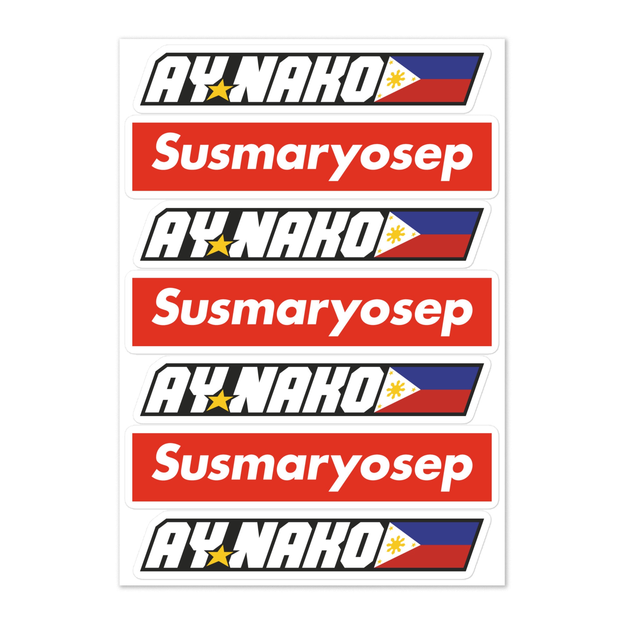 Ay Nako / Susmaryosep Filipino Pinoy Sticker Sheet - Etsy