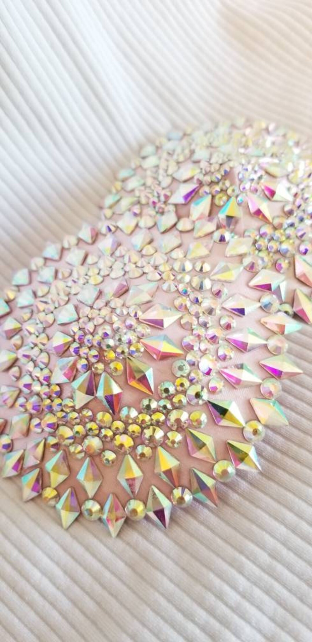 Pretty Princess Pasties Light Pink Pasty With Iridescent Glass ...