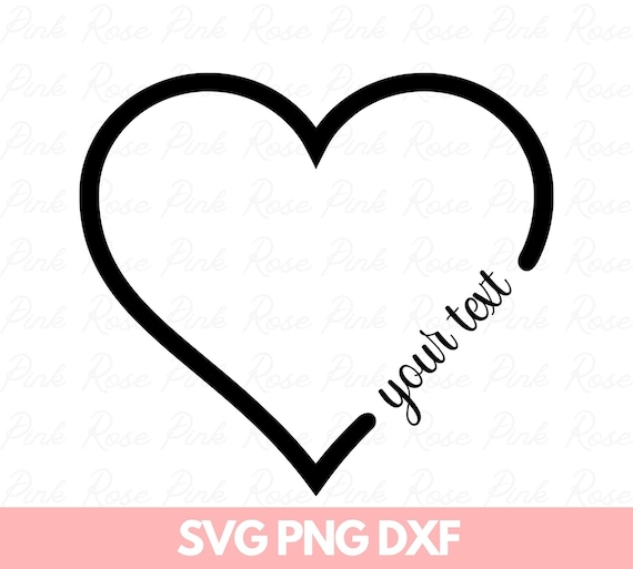 Open Heart DIGITAL DOWNLOAD Svg Png Dxf Eps Instant Digital - Etsy
