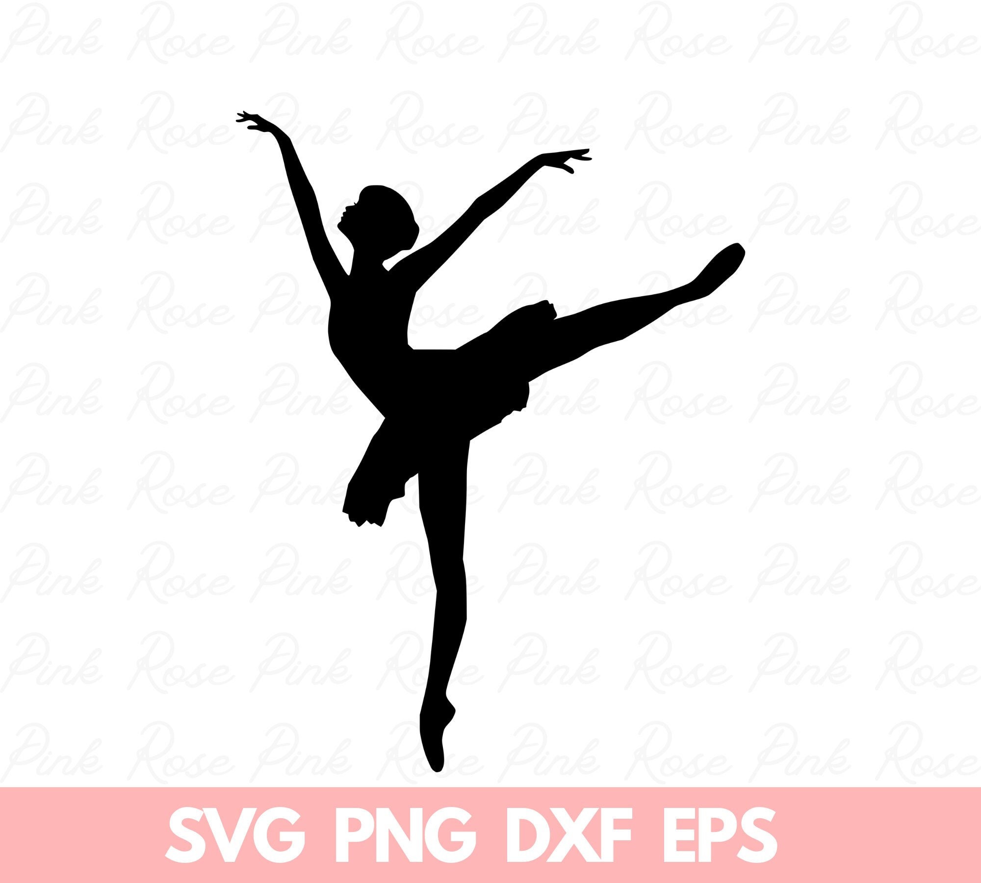 High Kick Dance Clipart Border