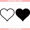 Heart SVG, PNG, EPS, Dxf File, Instant Digital Download, Heart Clipart ...