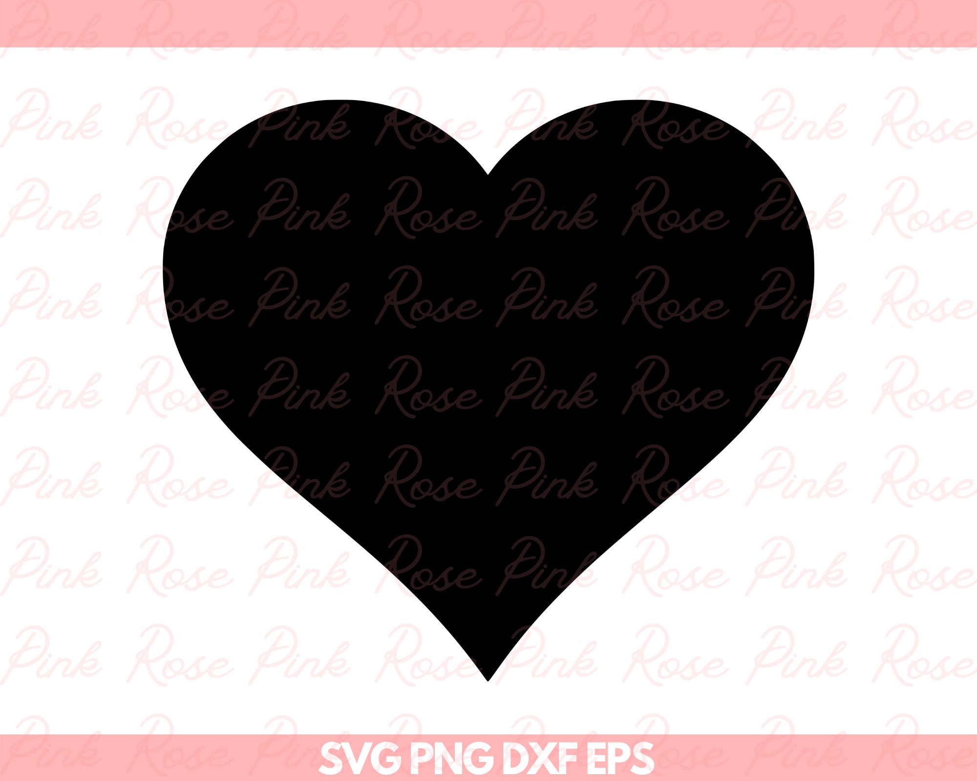 Heart Name Card Svg - Etsy