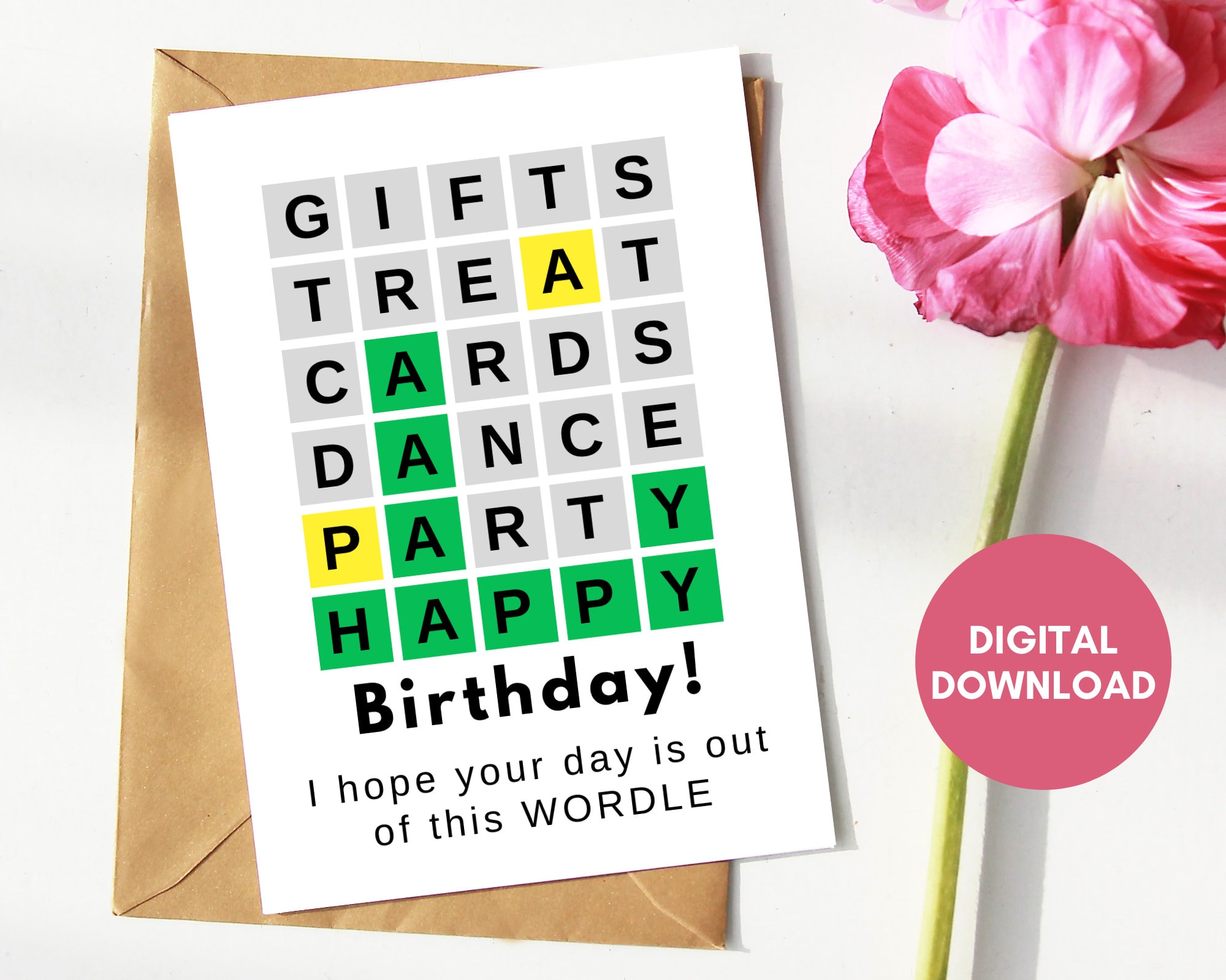 Nutella Birthday Card