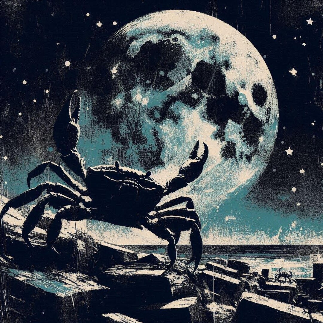 Original Art | Cancer | Whimsical Art, Zodiac Print, Art Print, Cancer ...