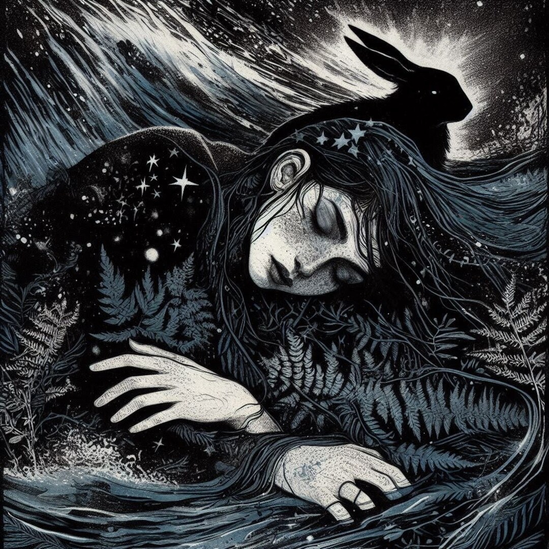 Original Art Print Despondency Whimsical Art, Framed Print, Despondency ...