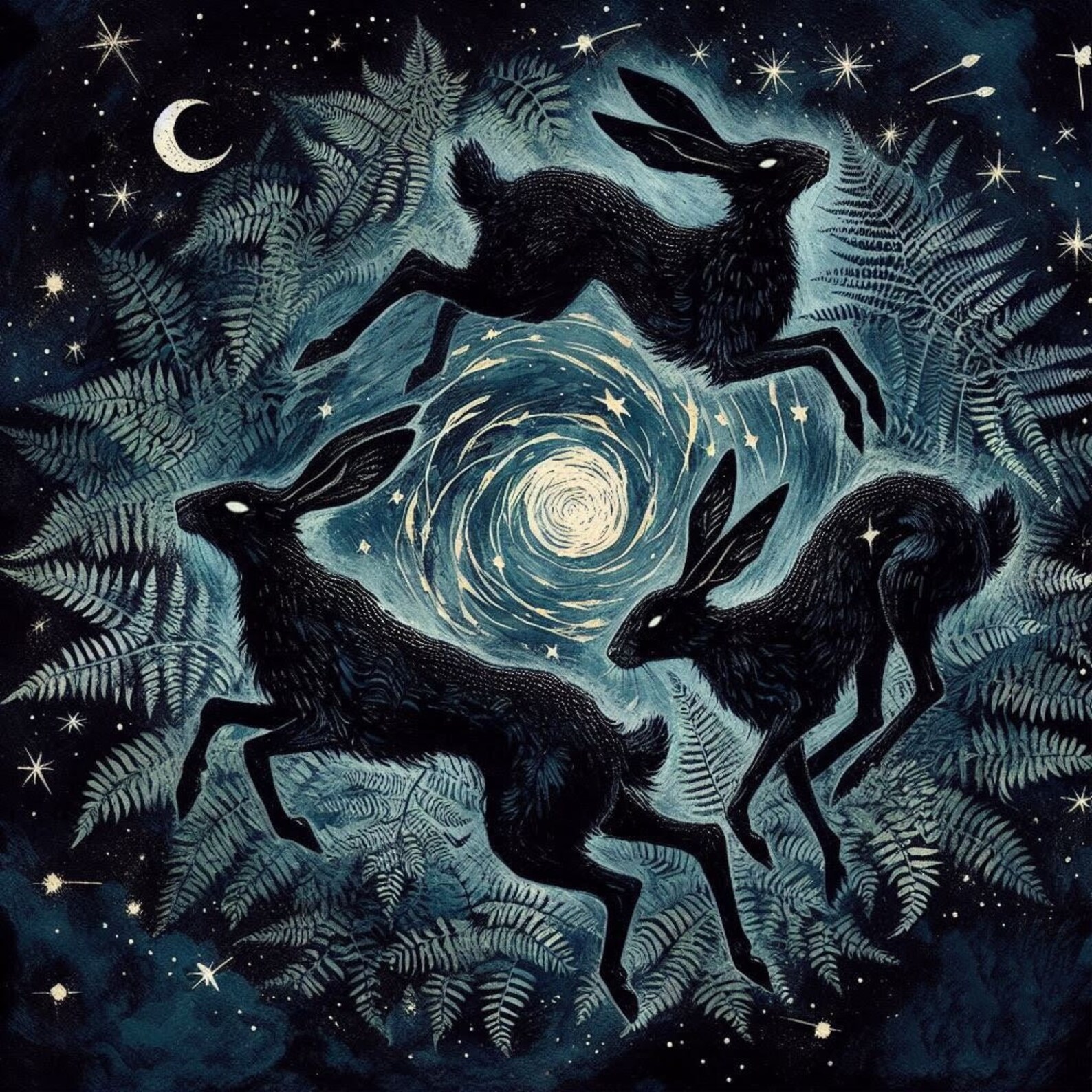 Original Art Print Wheel of Fortune Whimsical Art, Framed Print, Tarot ...