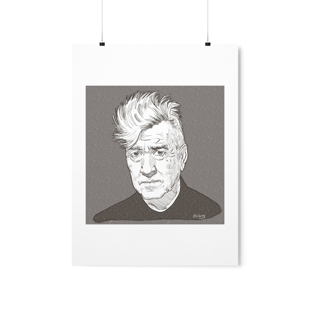 David Lynch, Portrait Sketch, Poster, Filmmaker, Twin Peaks, Blue ...