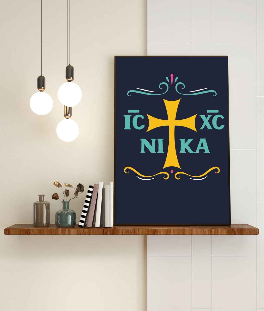 IC XC NIKA, Christogram, Wall Art, Printable Digital Art, Digital Wall ...