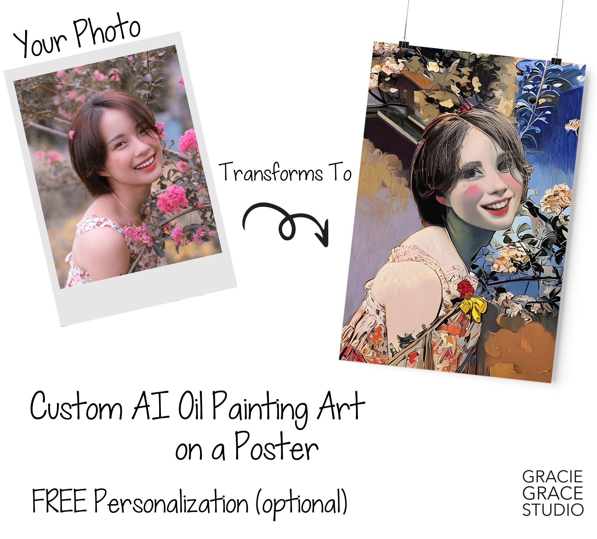 AI Oil Painting Poster, AI Oil Painting Art, AI Photo Poster ...