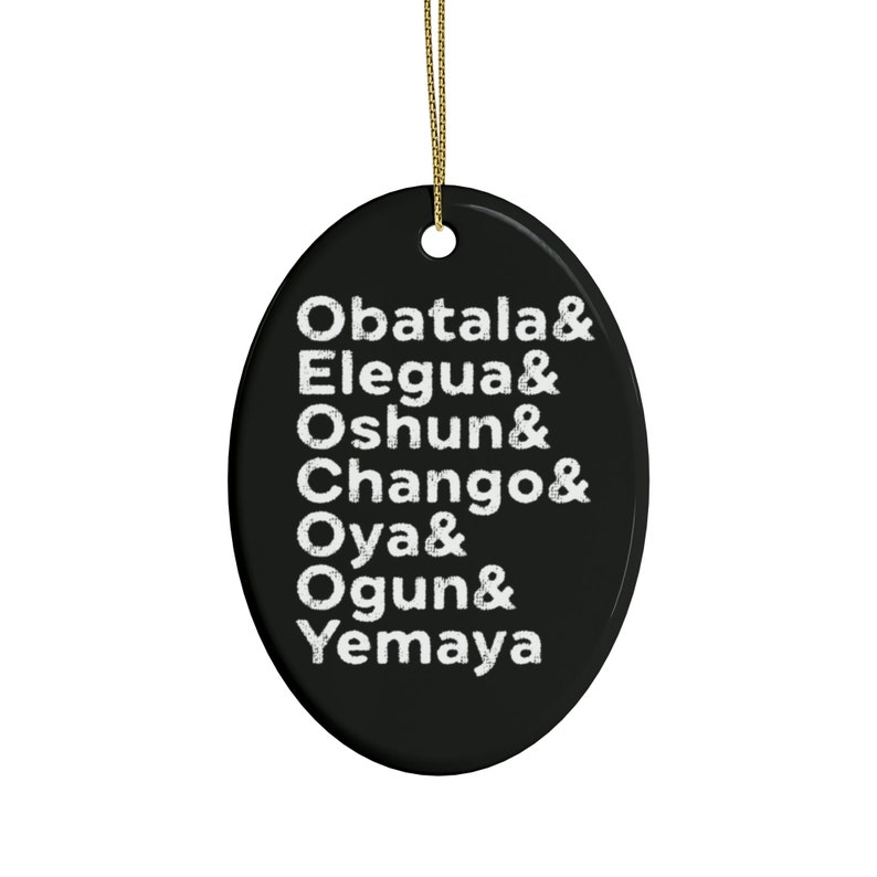 Seven African Gods, Obatala, Elegua, Oshun, Chango, Oya, Ogun, Yemaya ...