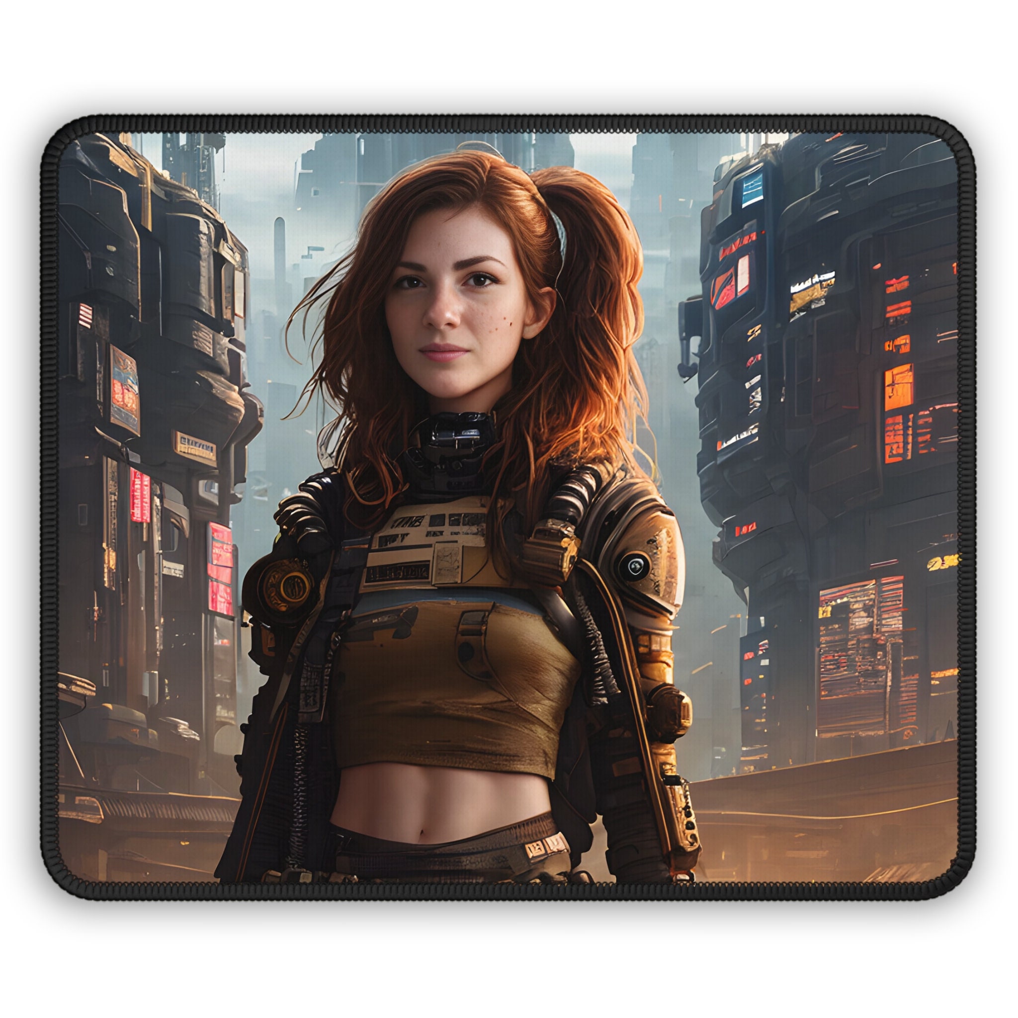 AI Cyberpunk Gaming Mouse Pad, Cyberpunk Art, Artificial Intelligence ...