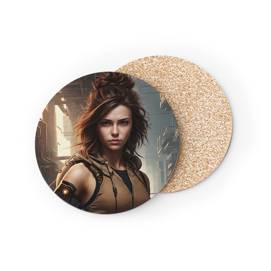 AI Cyberpunk Coaster, Cyberpunk Art, Artificial Intelligence Photo, AI ...
