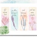 Quote Printable Bookmark Set, Download and Print Bookmarks, Watercolor ...