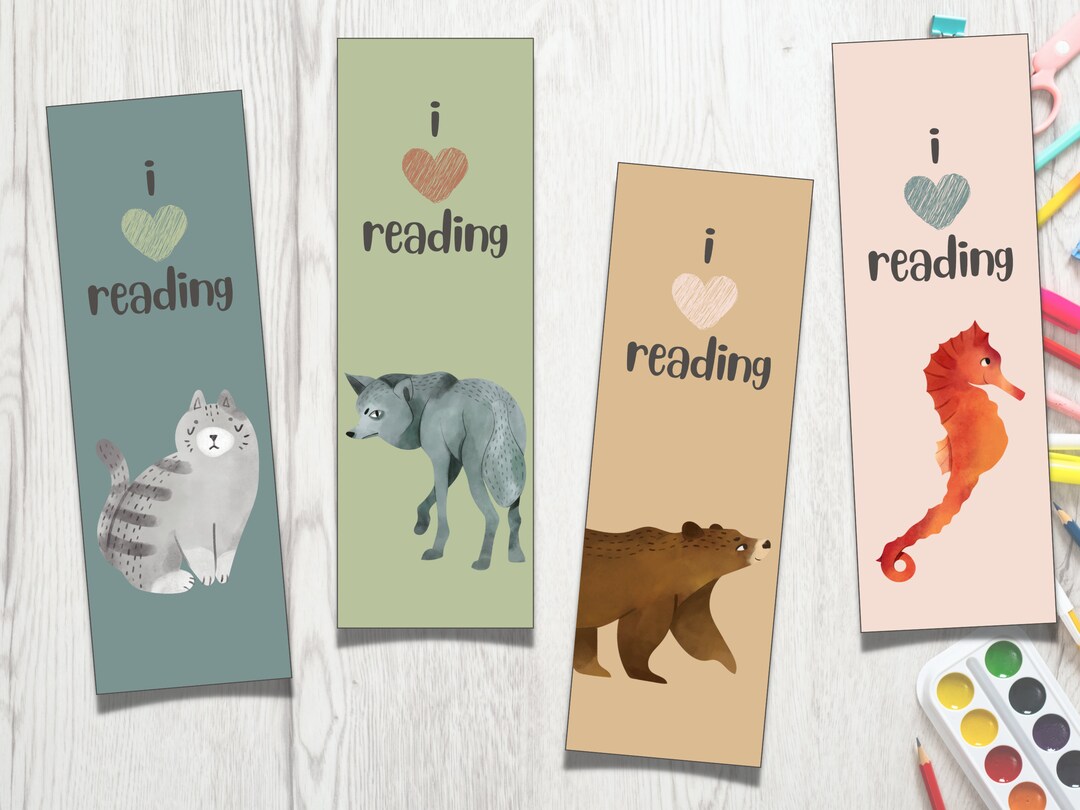 Printable Bookmarks for Kids | Kids Printable Bookmark | Animal ...