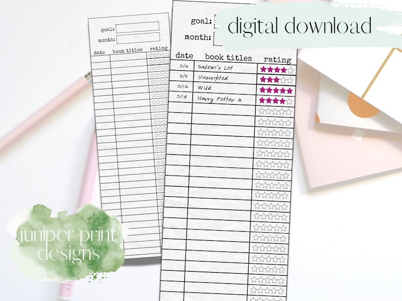 Printable Bookmark | Library Card Bookmark Printable | Library Card ...