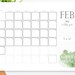 2022 Monthly Calendar Landscape, 2022 Calendar Printable, Printable ...
