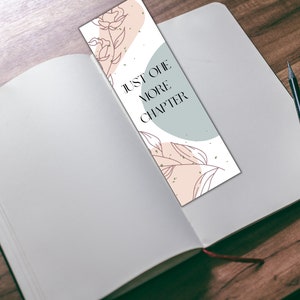 Quote Printable Bookmark Set, Download and Print Bookmarks, Floral ...