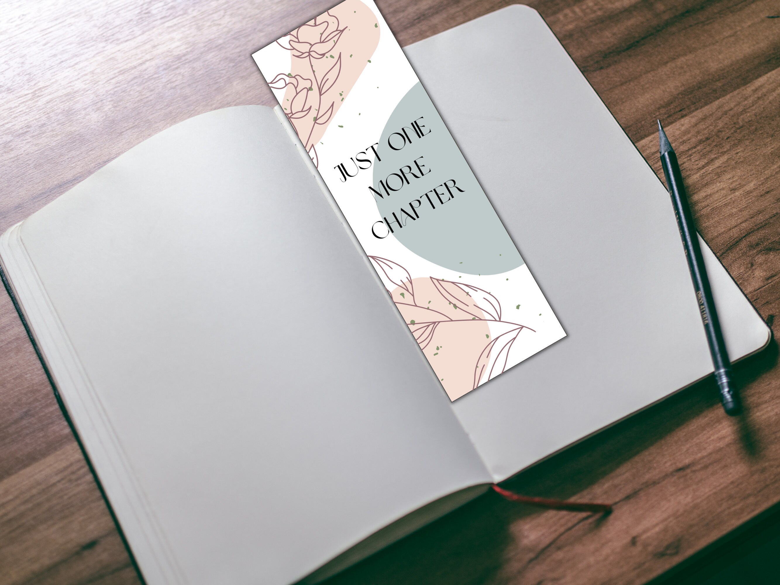 Quote Printable Bookmark Set, Download and Print Bookmarks, Floral ...