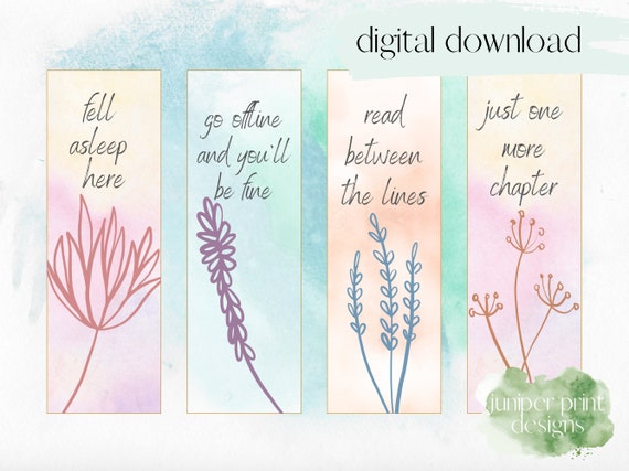 Printable Bookmarks With Quotes