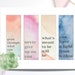 Watercolor Affirmation Printable Bookmark Set, Affirmation Bookmarks ...
